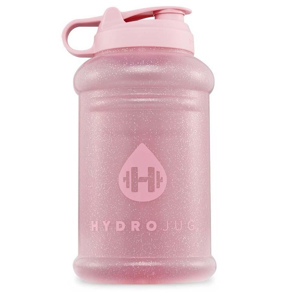 HydroJug | Kitchen | Hydrojug Glitter Pink Half Gallon 73oz Refillable ...